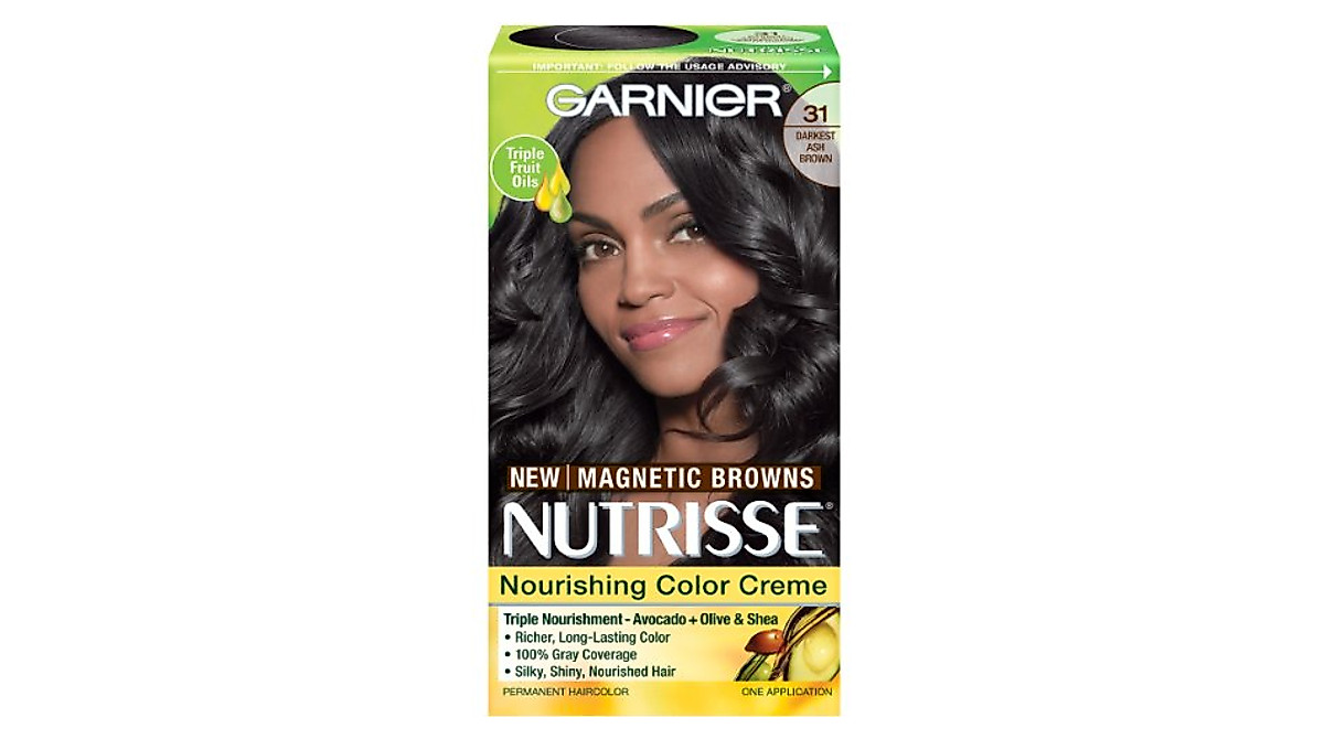Garnier Nutrisse Color Creme - Darkest Ash Brown