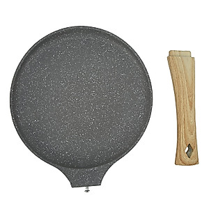 Nonstick Pan, Frying Pan Flat Bottom Even Heating Stick Free Cooking Kitchen Ware with Handle for Food, Non-Stick Pancake Griddle Compatible with Induction Cooktop(20cm)