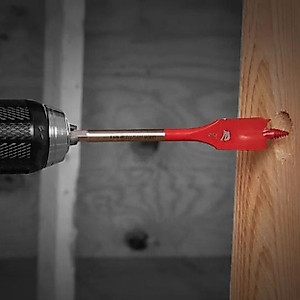 Diablo Spade Bit for Wood - Speed-TIP Design - Curved Paddle - 1/2" Diameter, 1/4" Hex Shank, 6" Length - DSP2050