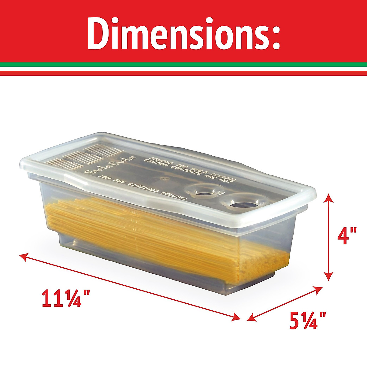 Microwave Pasta Cooker - The Original Fasta Pasta - No Mess, Sticking or Waiting For Boil