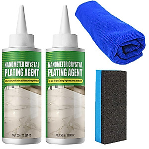 2 Pack Marble Nano Crystal-Plating Agent, Stone Crystal Plating Agent, Nano Crystal Plating Agent for Kitchen, Plastic Crystal Plating Agent