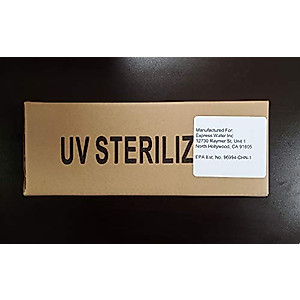 Ultraviolet UV Light – 12 inch Filter Housing & 10” Bulb – for Under Sink and Reverse Osmosis Systems – 1 GPM – UVITIZER