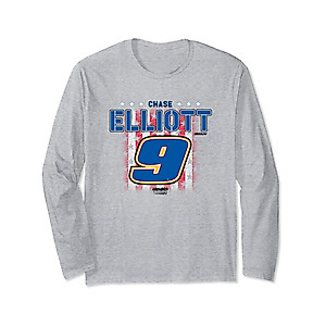NASCAR - Chase Elliott - Flag Long Sleeve T-Shirt