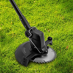 300W Cordless Grass Cutter, Electric Rechargeable Grass Trimmer with Brushless Motor, 6000Rpm No-Load Speed, 1500Mah Battery Powered Handheld Weed Wacker Edge String Trimmer for Garden Lawn Yard