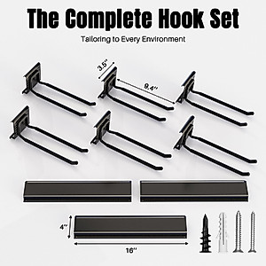 Garage Garden Tool Organizer Wall Mount, Heavy Duty Garage Tool Storage Rack 48 Inches, Max Load 330lb - Shovel, Rake, Folding Chair, Weed Eater Storage