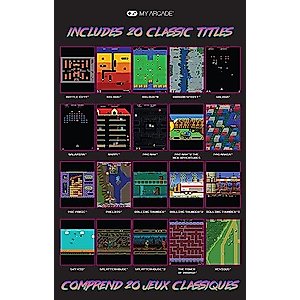 My Arcade Mini Player 10 Inch Arcade Machine: 20 Built In Games, Fully Playable, Pac-Man, Galaga, Mappy and More, 4.25 Inch Color Display, Speakers, Volume Controls, Headphone Jack, Micro USB Powered
