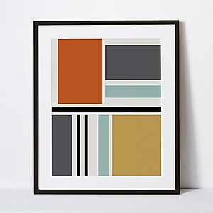 Mid-century modern poster wall art prints decor aesthetic housewarming gift for men oversized artwork (8x10" Print)