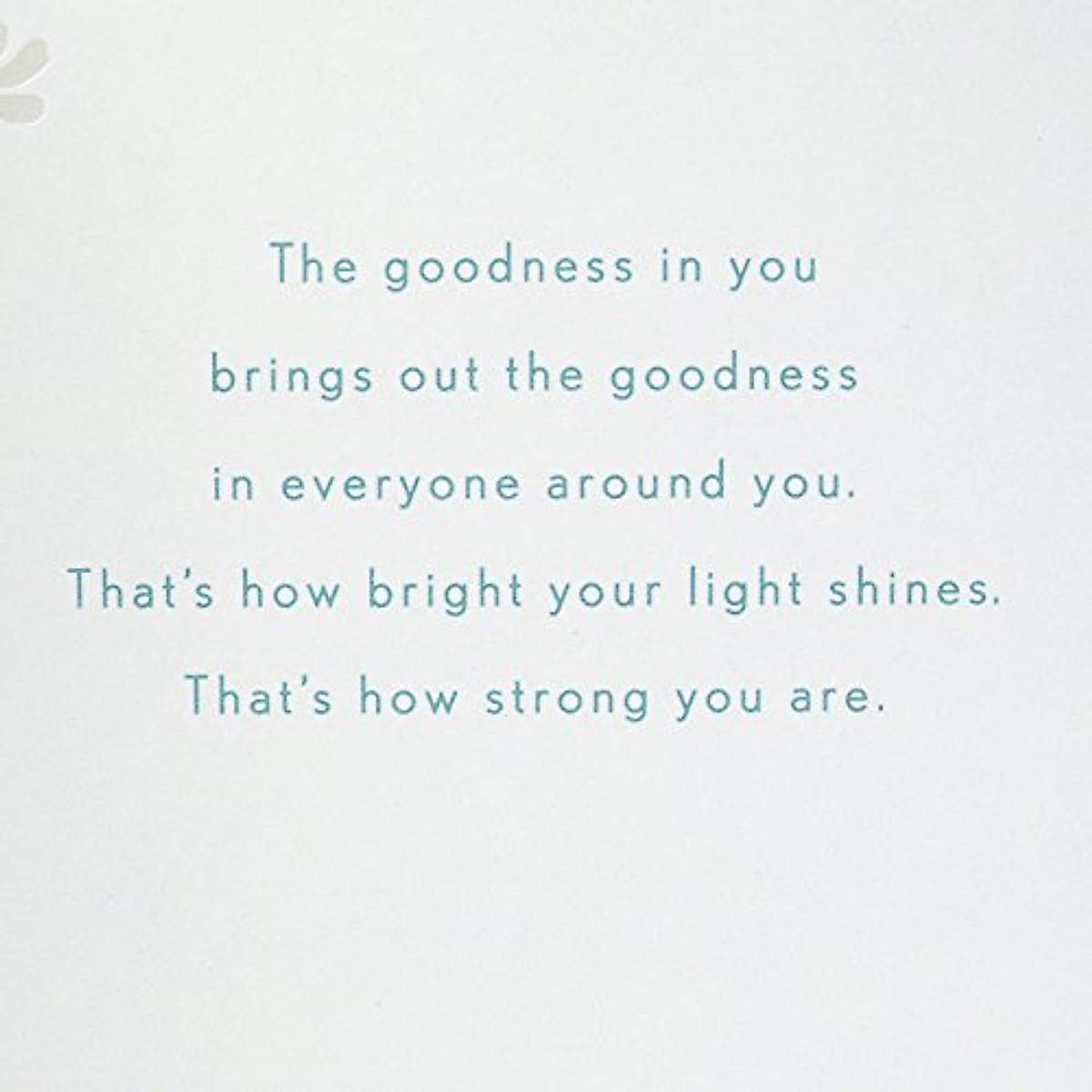 Hallmark Thinking of You Card (Hope is the Light Sun Mandala, Inspirational Card)