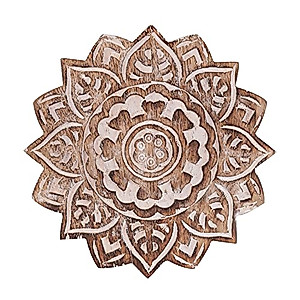 Set of 4 Wooden Trivet for Hot Dishes Pots and Pans Tea Pot Holders Nonslip Heat Resistant Kitchen Counter Accessories Housewarming Gift (MD2205) 8" Diameter