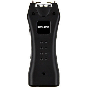 Police Stun Gun 618 - Mini Rechargeable with LED Flashlight, Black