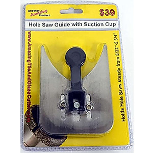 Diamond Drill Bit Holder Diamond Hole Saw Guide is a Diamond Core Drill Holder for Diamond Core Bits Stainless Steel Hole Saw Guide Plate Suction core bit Holder and Drill Guide for Straight Holes