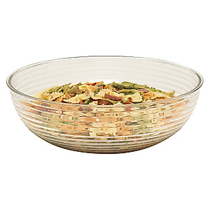 Cambro (RSB18CW135) 20 qt Round Ribbed Bowl - Camwear®, Clear