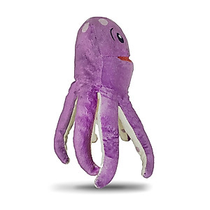 The Tooth Brigade Tooth Fairy Pillow | Fun and Interactive Stuffed Plush Toy with Large Pocket for Lost Teeth, Treasures, Prizes - Perfect for Kids, Boys, & Girls Gift (Bubbles Octopus)