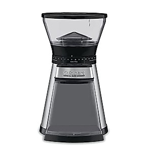 Cuisinart Programmable Conical Burr Mill, Stainless Steel, COMPACT & Electric Kettle, 1.7-Liter Capacity, Cordless 1500-Watts for Fast Heat Up, Stay Cool Non-Slip Handle, Stainless Steel, CPK-17P1