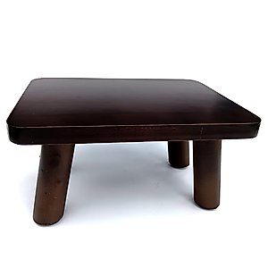 Lizipai Chestnut Brand Short Stool Wooden Stool, Solid Wood Stool, Small Short Stool, Shoe Changing Stool, Solid Wood Stool, Short Stool, Bench, Adult Portable Heavy Stool, (Brown)