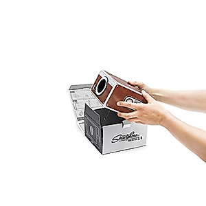 Luckies of London | Portable Smart Phone Projector | Projector Screen for Cell Phone | Bedroom Accessories & Wireless Tech Gadgets | Mobile Phone Accessories / Movie Night Supplies | Brown