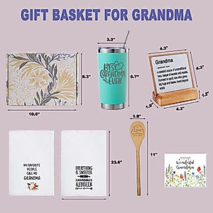UNNESALT Grandma Gifts - Birthday Gifts for Grandma from Grandkids, Granddaughter, Grandson - New Grandma Gifts, Christmas Mothers Day Gift For Grandma - 20oz Tumbler