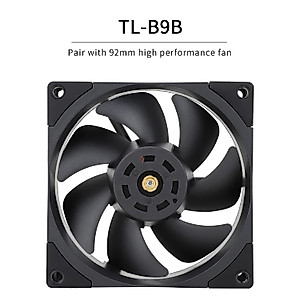Thermalright Silver Soul 110 Black CPU Cooler Dual Towers, 5 Heat Pipes, 110MM Hight, TL-B9B PWM Fan, Aluminium Heatsink Cover, AGHP Technology, for AMD AM4 AM5/Intel 1700/1150/1151/1200/2011