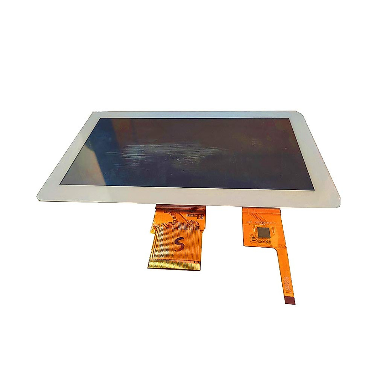 SANZAMELIN 7 inch TFT LCD Screen 1024x600 Resolution IPS Full Viewing Angle RGB Interface Rounded Touch capacitive Screen