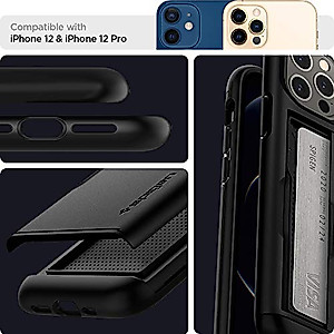 Spigen for iPhone 12 Pro Case, Slim Armor CS Case & Pro. - Black