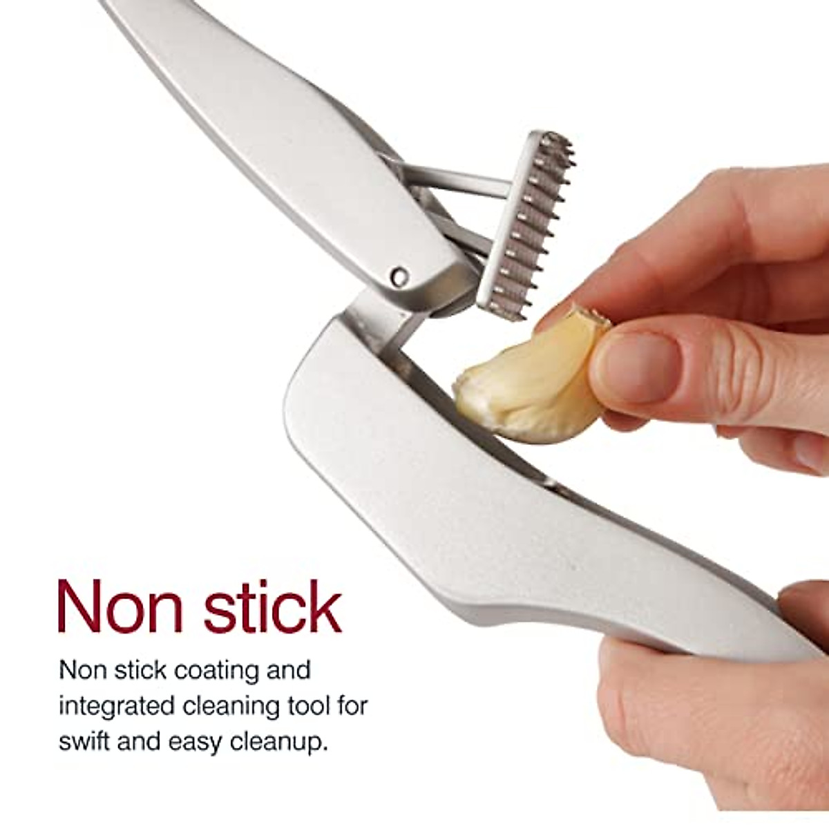 Zyliss Susi 3 Garlic Press - Garlic and Ginger Mincer - Built-In Cleaner - Garlic Crusher, Mincer and Peeler - Dishwasher Safe - Cast Aluminum
