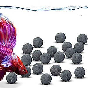 JOR Betta Tourmaline Balls, Crystal Clear Water, Vibrant Energetic Fish, Stabilizes pH, 20 pcs