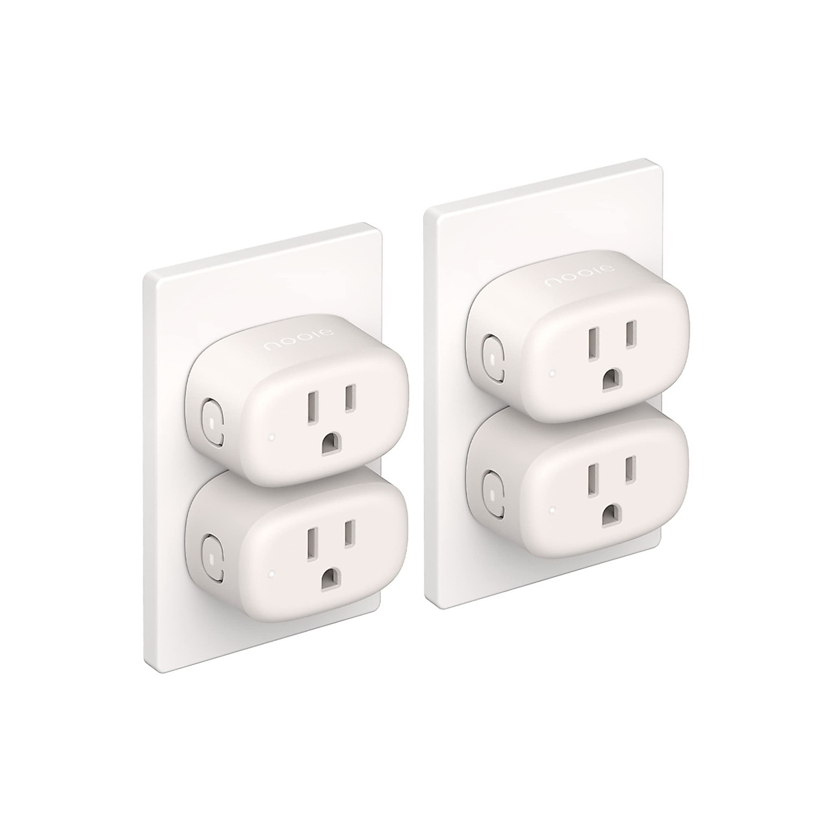 Nooie Smart Plug Mini Bluetooth, Alexa & Google Home Compatible, Voice Control, WiFi Enchufe Inteligente, 4-Pack (2.4Ghz Only)