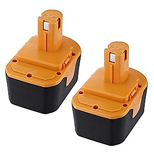 Powerextra 2 Pack 3700mAh Ryobi 14.4V Battery Compatible with Ryobi R10521 RY6201 RY6202 130224010 130224011 130281002 1314702 1400144 1400655 1400656 1400671 4400011 Tool