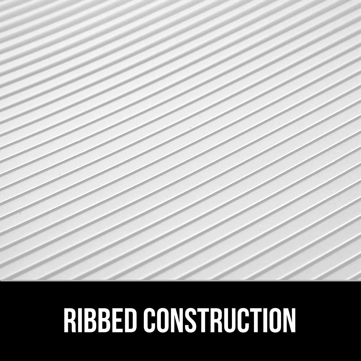 Gorilla Grip Non Adhesive, Waterproof, Durable Ribbed Drawer Liner, Easy to Trim, Reusable, Strong Grip Liners for Drawers, Kitchen Cabinets, Desk Storage, Shelf Organization, 12x20, Clear