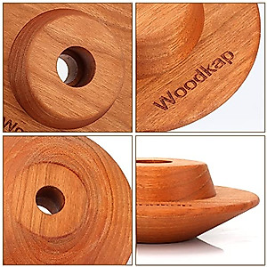 Woodkap Cocktail Smoker Kit with Cherry Wood Chips, Old Fashioned Drink Smoker Infuser Kit, Aged and Charred Smoker for Smoke Infusion in Cocktail, Whiskey, Bourbon - Whiskey Gifts for Men