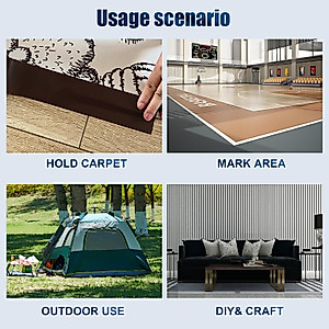 Dark Brown Duct Tape Heavy Duty, 2.36 Inch x 36 Yard Waterproof Strong Adhesive Duct Tape for Indoor Outdoor Repairs Tear by Hand, 1 Roll