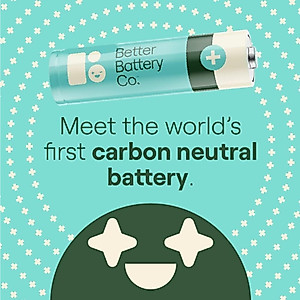 Better Battery Co. Variety Pack – AAA & AA & 9V Mixed Batteries – High-Performance Carbon Neutral Batteries with Organizer Box & Built-in Recycling Program – Bulk Combo Set 22x AA, 22x AAA & 2X 9V