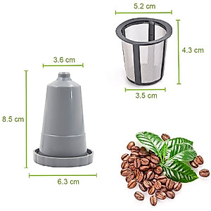 WOTOW Reusable Coffee Filter Set for K Cups Replacement Filter for Keurig My style Filter Housing Fits B30 B40 B50 B60 B70 Series