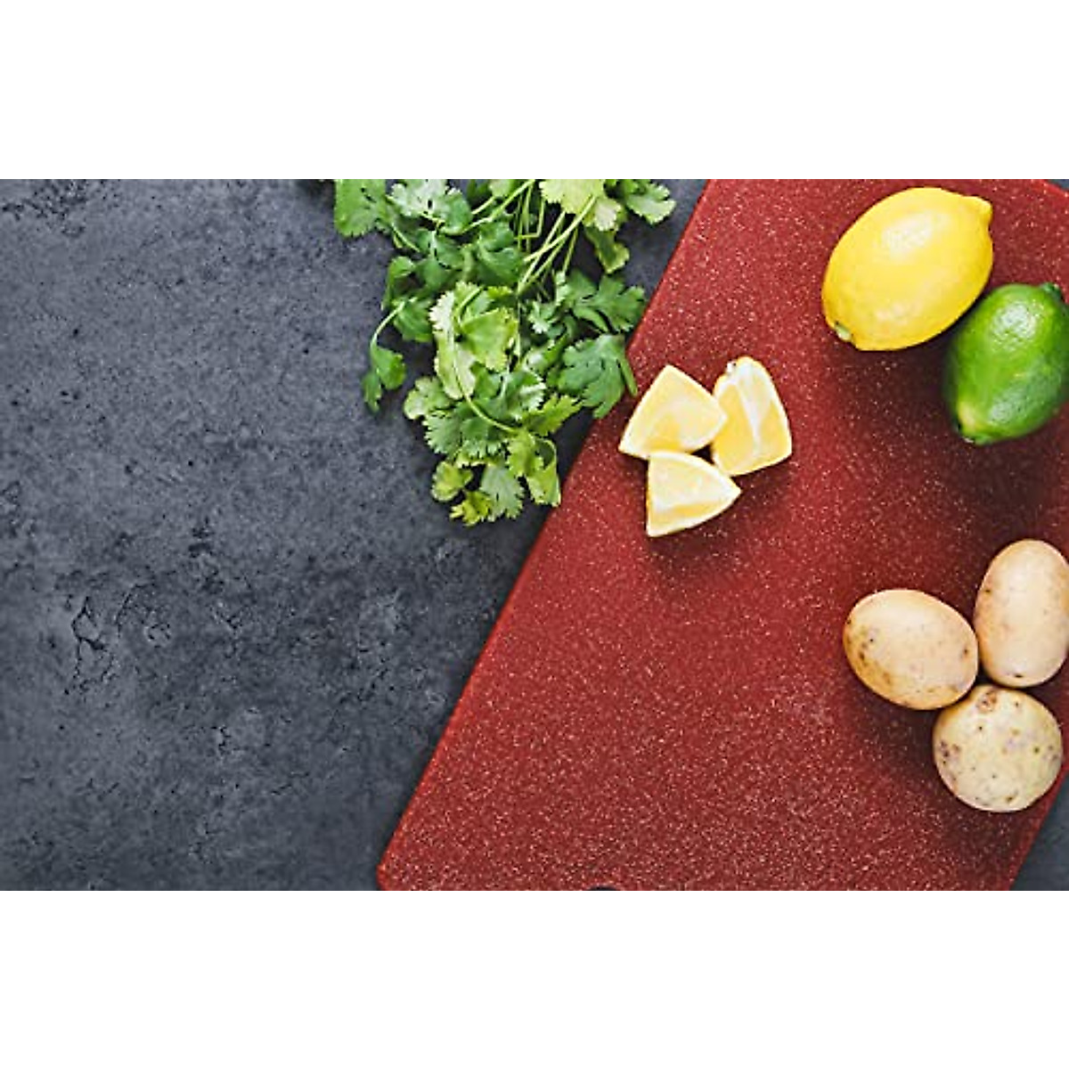Dexas PolyFiber Flax Cutting & Serving Board, 9.5 x 15in, Azalea