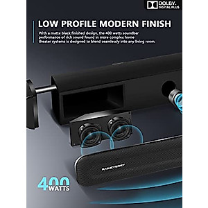 5.1 CH Surround Sound Bar with Dolby Audio, Sound Bars for TV with Wireless Subwoofer, Dolby Digital Plus, Bluetooth 5.0, Surround Sound System for Home Theater, Works with 4K & HD TVs| HDMI & Optical