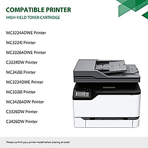 C3210K0 Black Toner Cartridge, Lexc3210K0, C3210K0 Black, C3210K0 Toner Cartridge Replacement for Lexmark C3224 Black Toner C3224dw/dwe MC3224 MC3224adwe C3226 C3326dw MC3326adwe Color Laser Printer