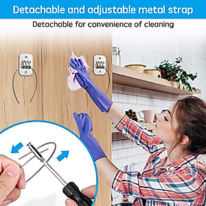 Furniture Anchors (6 Pack) Metal Anti Tip Furniture Straps for Baby Proofing Adjustable Child Safety Wall Furniture Anchors Kit