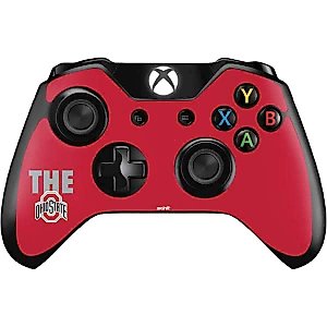 Skinit Decal Gaming Skin Compatible with Xbox One Controller - Officially Licensed Ohio State University OSU The Ohio State Buckeyes Design