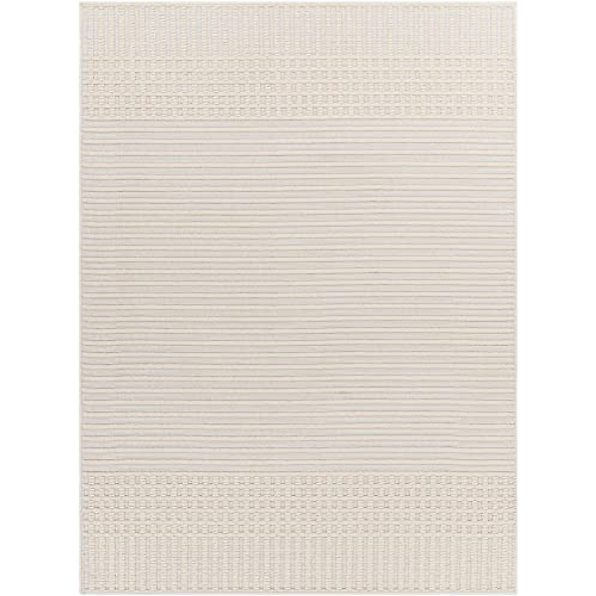 Mark&Day Washable Area Rugs, 8x10 Burkesville Bohemian/Global Ivory Washable Area Rug, Ivory / Black Carpet for Living Room, Bedroom or Kitchen (7'10" x 10'1", Machine Washable )