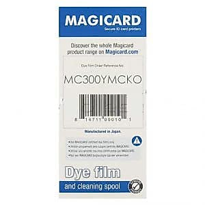 Magicard MC300YMCKO Color Ribbon, for Model 300 Printer - 300 Prints with 100 Quantity Card Imaging Brand CR80 30 Mil PVC Cards