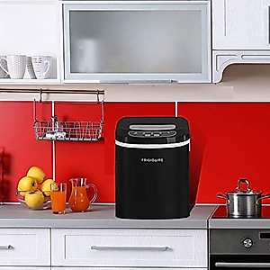 FRIGIDAIRE EFIC101-BLACK Portable Compact Maker, 26 lb per Day, Ice Making Machine, Black