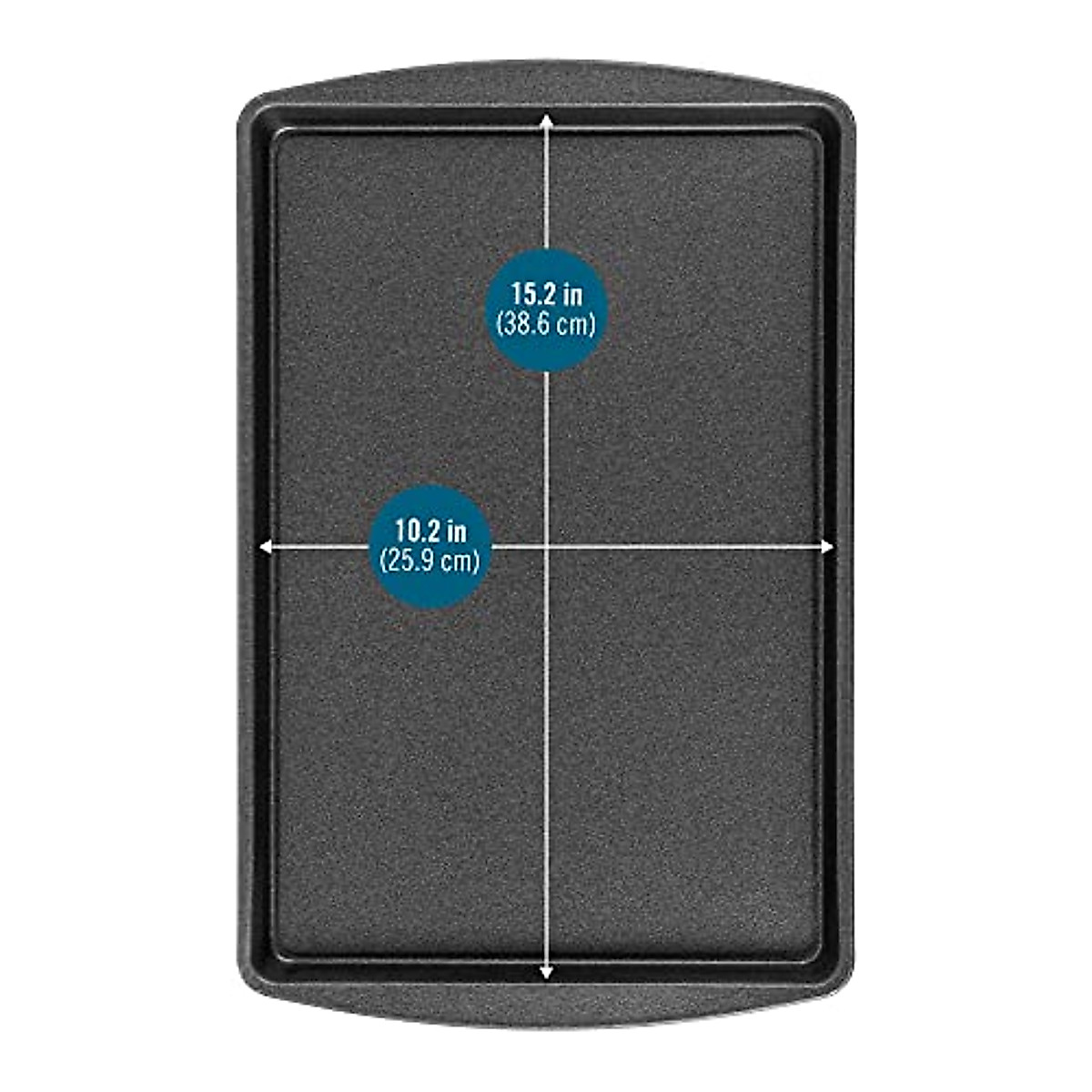 ProBake Set of Two Nonstick Cookie Pans, Dark Gray, PB281-AZ