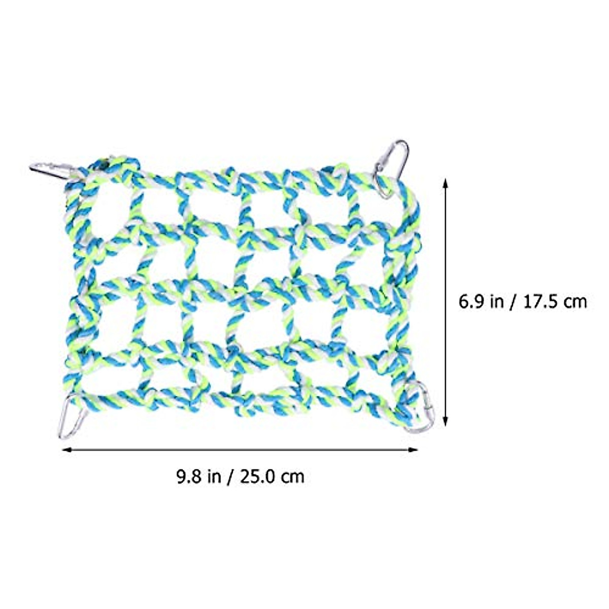 UEETEK Hamster Toys Small Animal Activity Toy Rat and Ferret Climbing Rope Net Pet Bed for Hamster Parrot Bird Toys