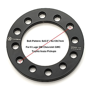 VLAOSCHI Forged 6x5.5 6x135 6x139.7 Universal Wheel Spacers 1/2 Inch (12mm) Compatible with Chevy Ford-Toyota 6 Lug for Silverado Sierra 1500 | 2004-2022 F150 | 4Runner Tacoma (6Lug Only) - Pack of 4