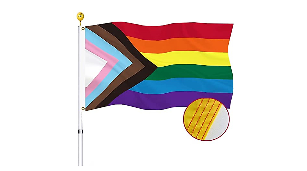 Progress Pride Rainbow Flag 3x5 ft - All Inclusive Design