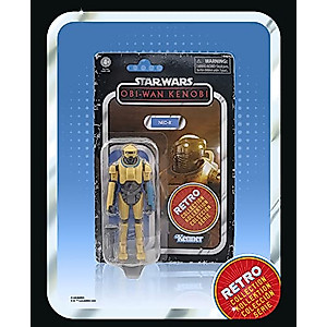 STAR WARS Retro Collection NED-8 Toy 3.75-Inch-Scale OBI-Wan Kenobi Collectible Action Figure, Toys for Kids Ages 4 and Up, Multicolored, F5774