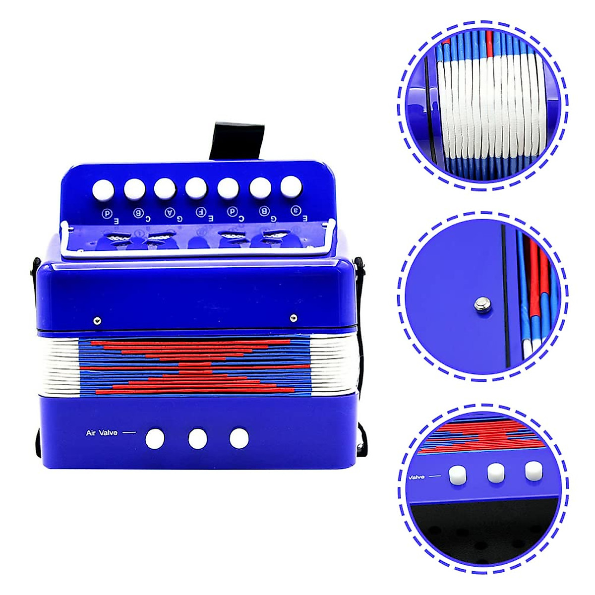 ERINGOGO Accordion Children Musical Ensemble Instrument Piano Toy Kids Noise Maker Kids Musical Instrument Toddler Toys Musical Toys Music Toys Small Student Play Engineering Plastics
