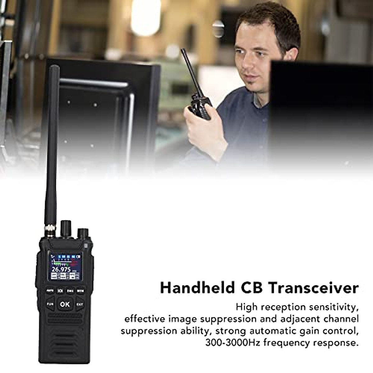 Marine Two Way Radios, Rugged Low Power Consumption Low Noise High Volume Handheld CB Transceiver for Boat(#3)