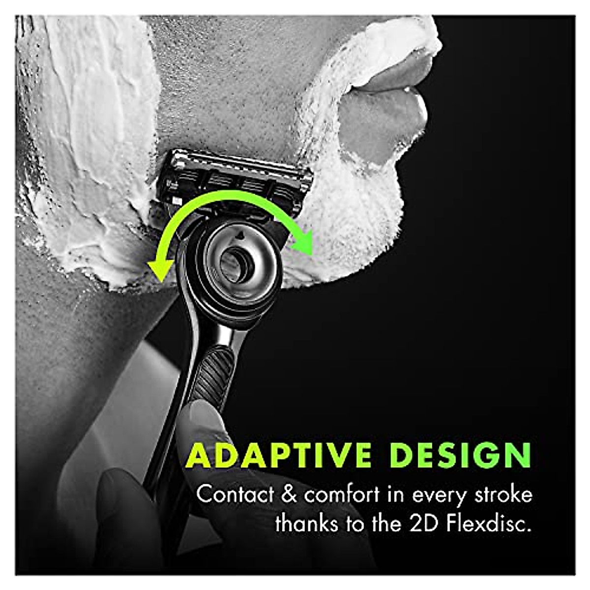 Gillette Razors for Men with Exfoliating Bar by GilletteLabs, Shaving Kit for Men, Includes 1 Handle, 4 Razor Blade Refills, 1 Premium Magnetic Stand