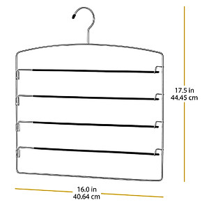 Whitmor Swing Arm Slack Hanger, Chrome